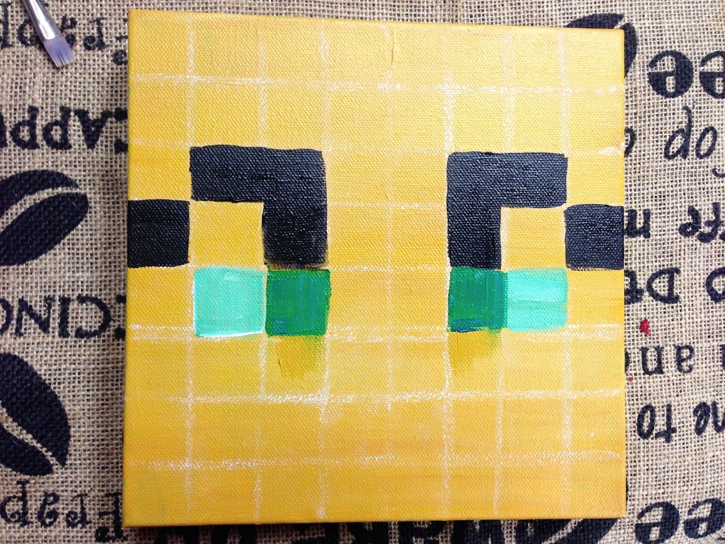 How to Paint Minecraft Faces - Creeper - Pig - Stampy Cat - Enderman ...