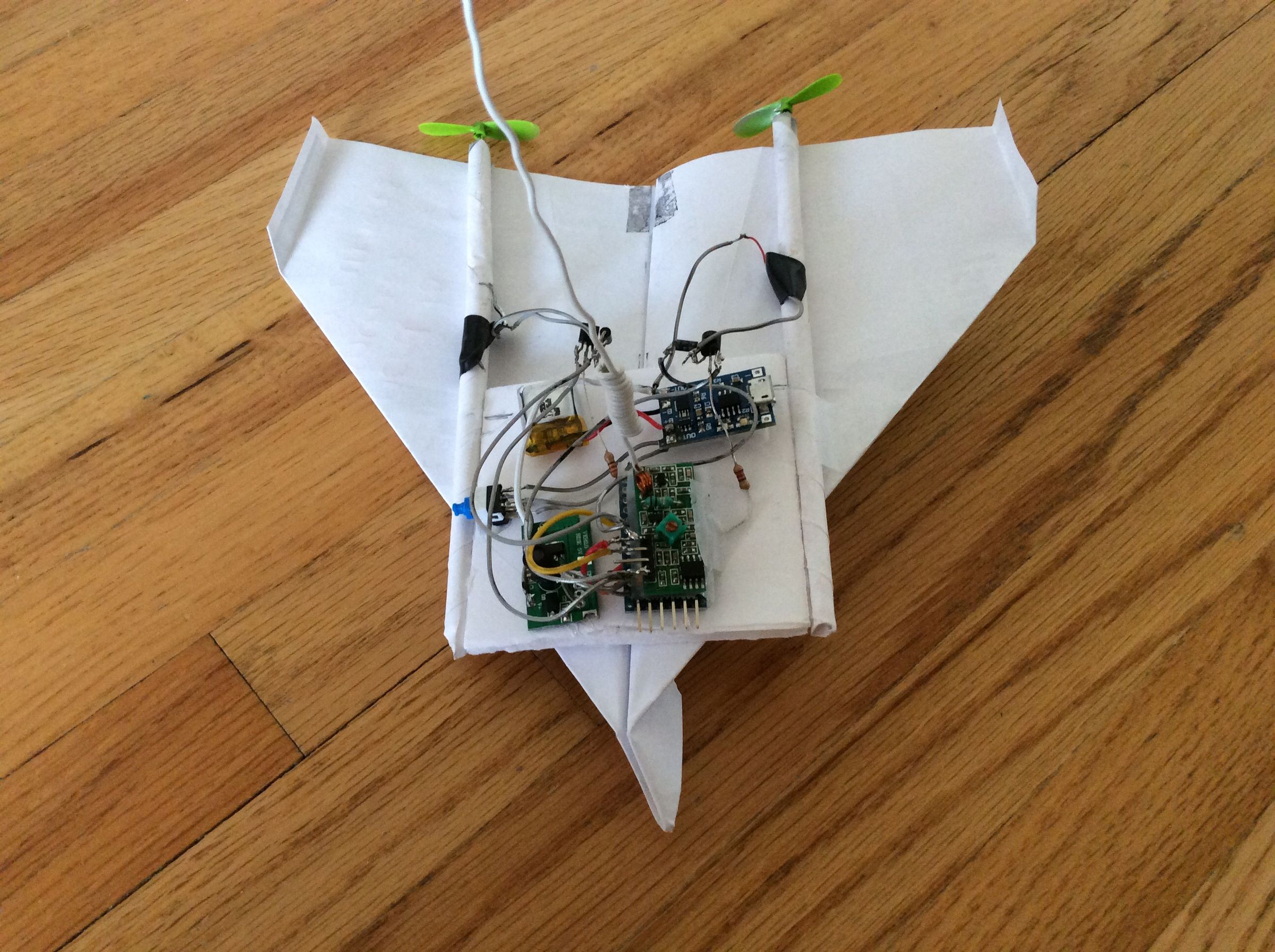 How to Make a Radio Controlled Paper Plane (and Learn About Electronics ...