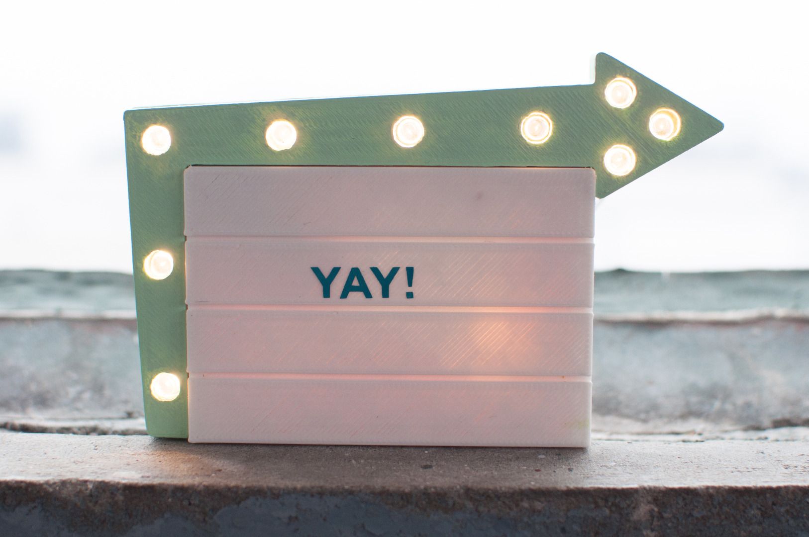 Make a 3D Printed Light-up Marquee Sign : 8 Steps (with Pictures ...