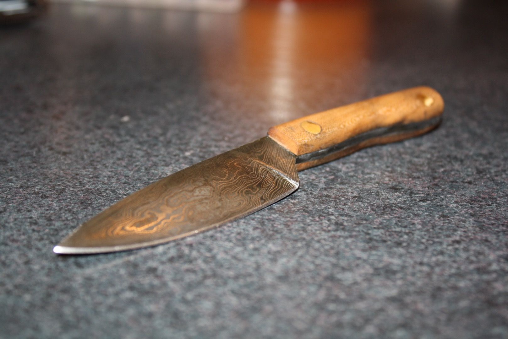 Small Pattern Welded "Damascus" Steel Kife (With NO Power Hammer) : 13 ...