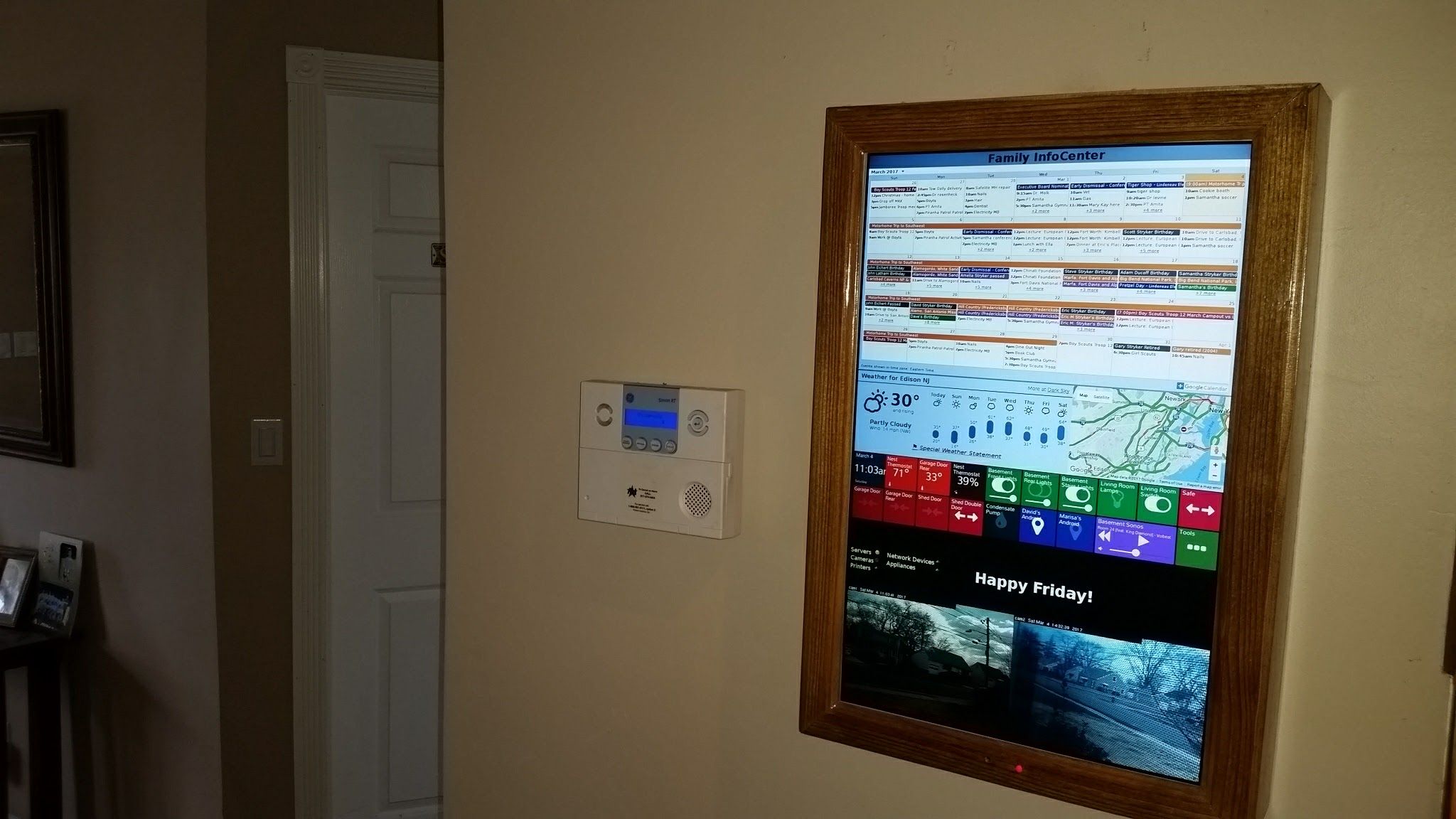 Digital Wall Calendar and Home Information Center : 24 Steps (with ...