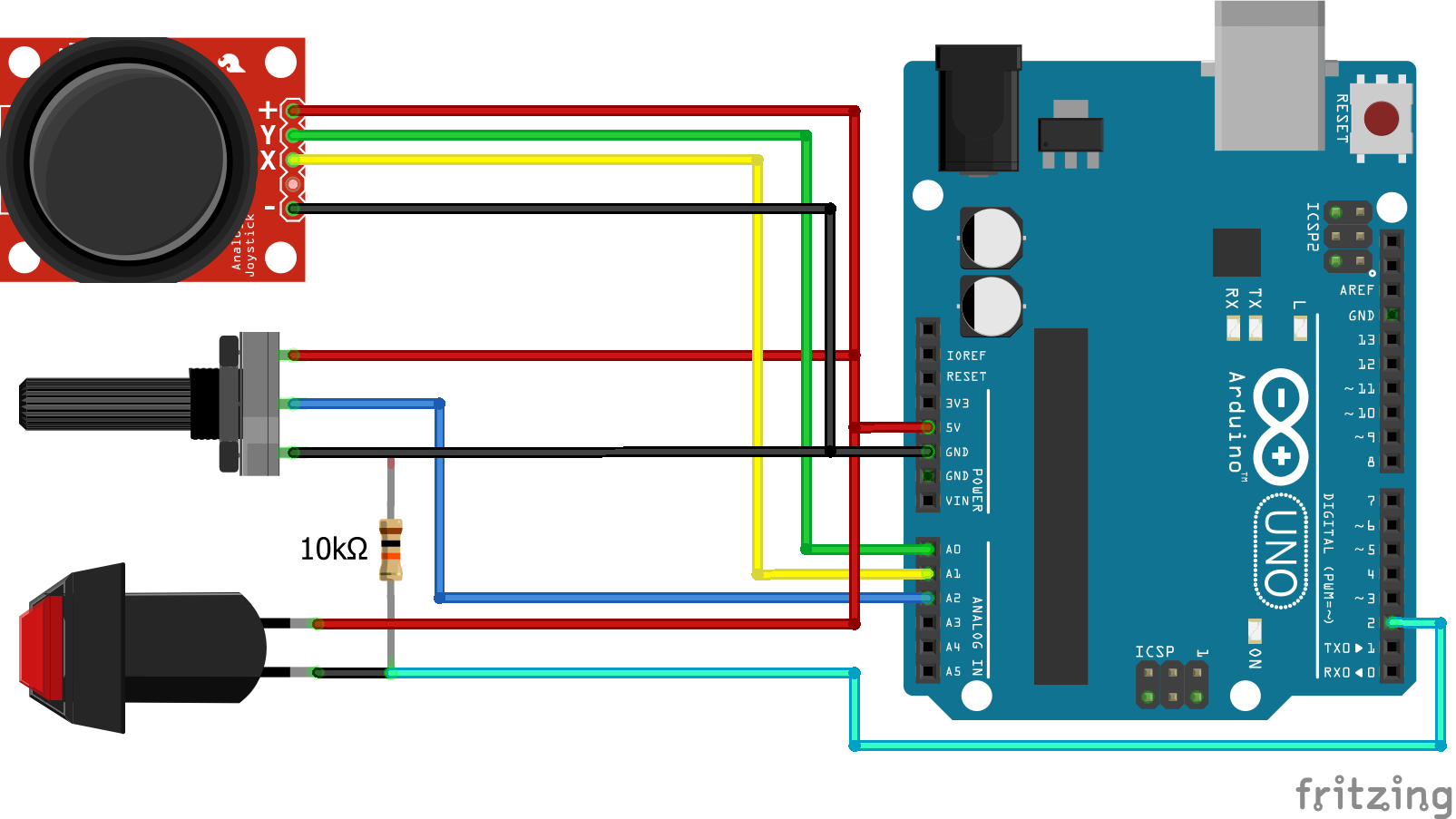 One-Hand 3D Printed Controller for Microcontroller Projects : 3 Steps ...