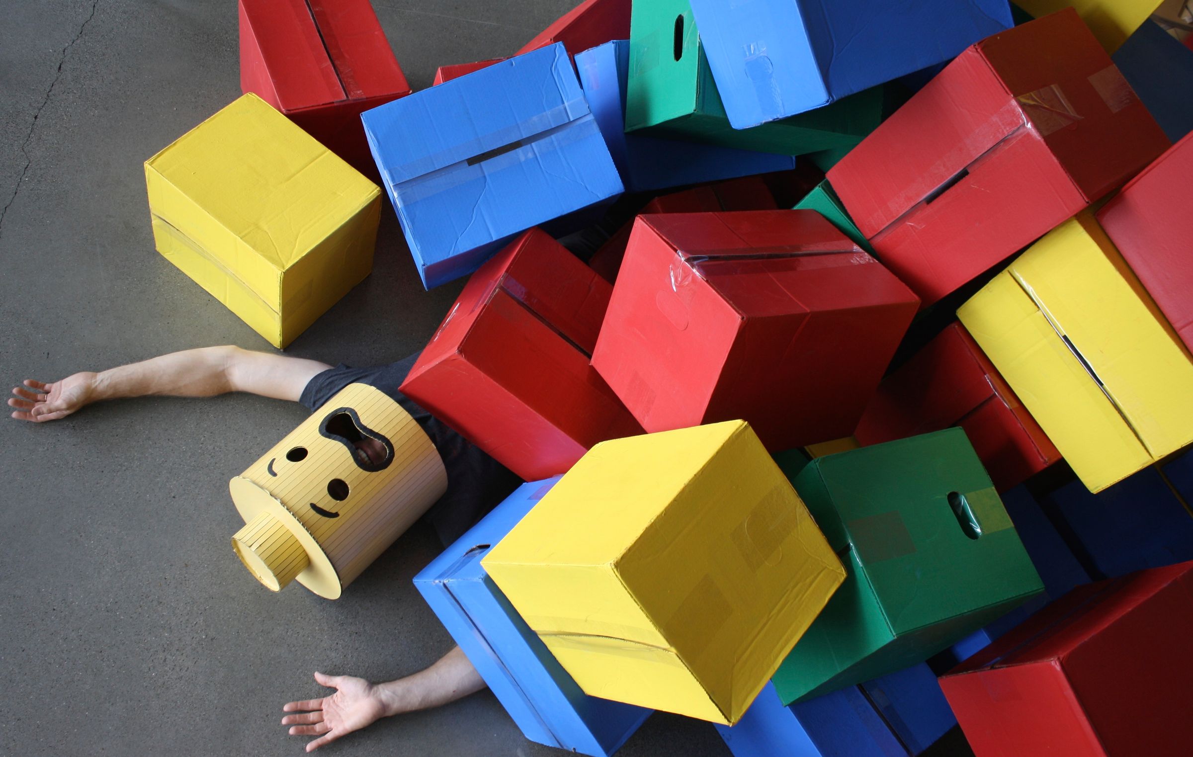 Giant Cardboard LEGO Blocks : 8 Steps (with Pictures) - Instructables