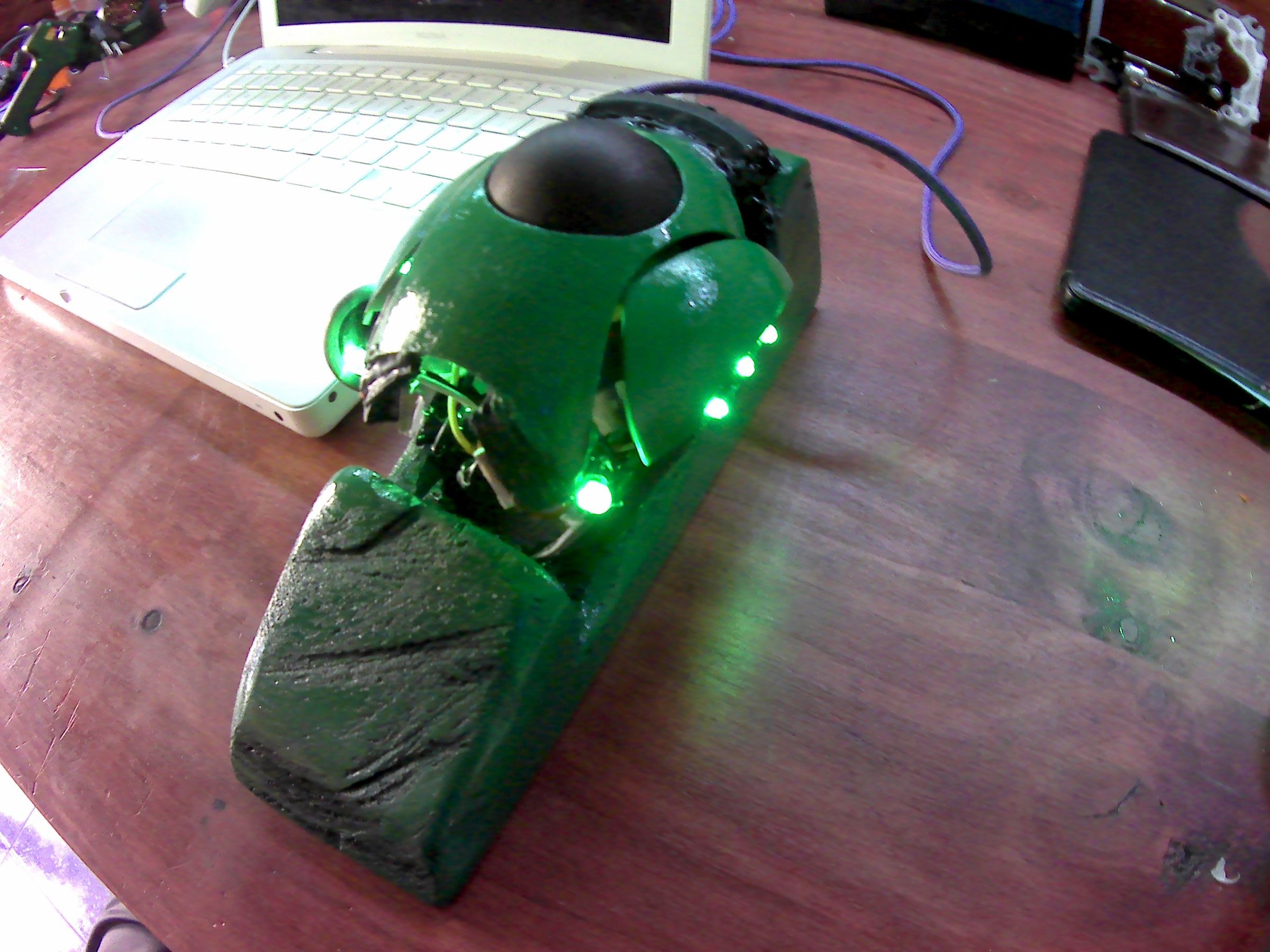 Ultimate GREEN DIY Trackball Mouse From Junk : 10 Steps (with Pictures ...