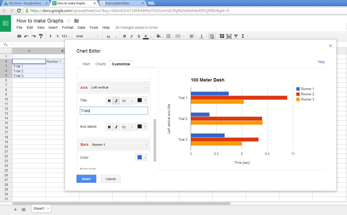 How to Make Graphs on Google Drive : 8 Steps - Instructables