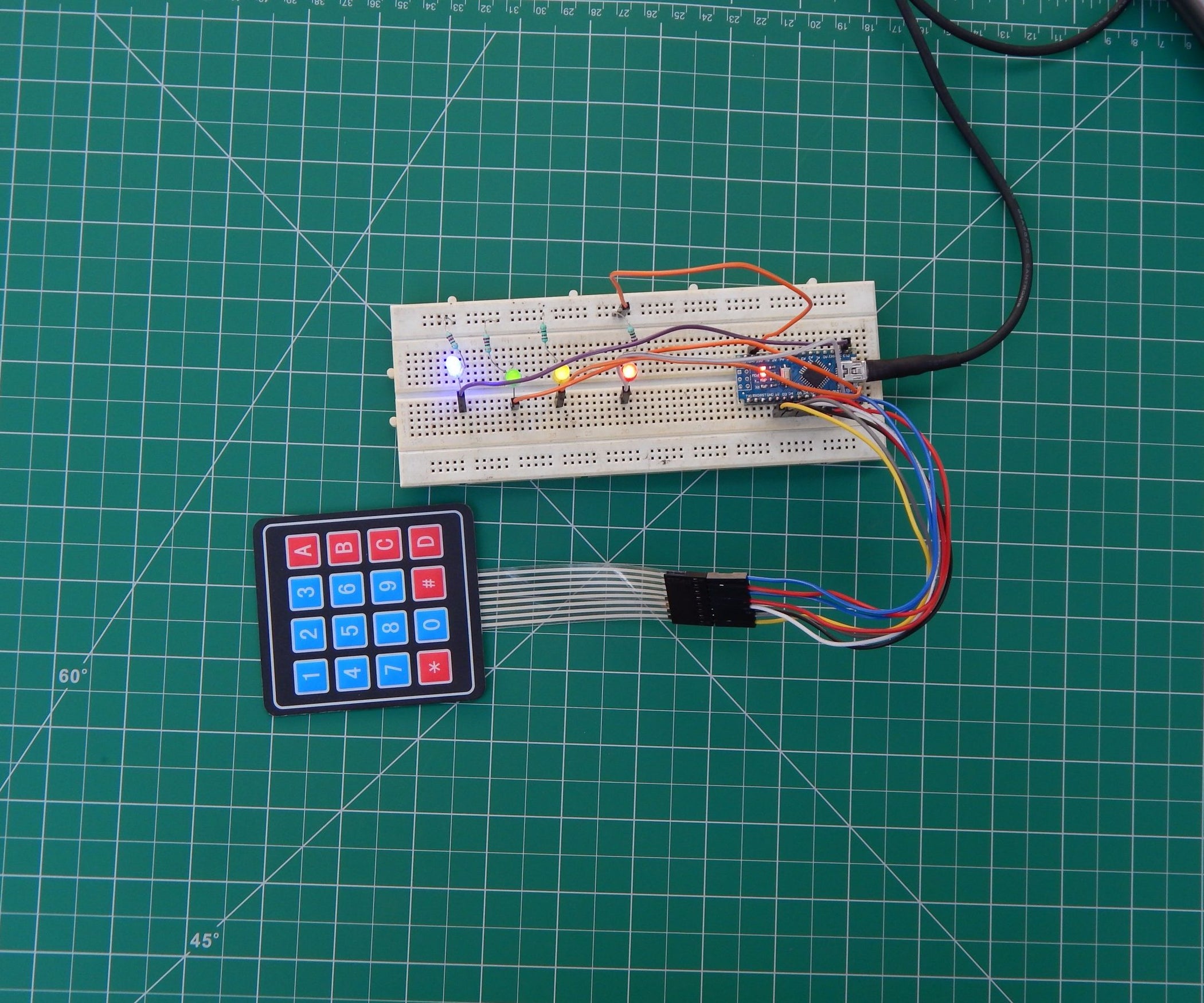 Arduino 4x4 Matrix Keypad 5 Steps With Pictures Instructables
