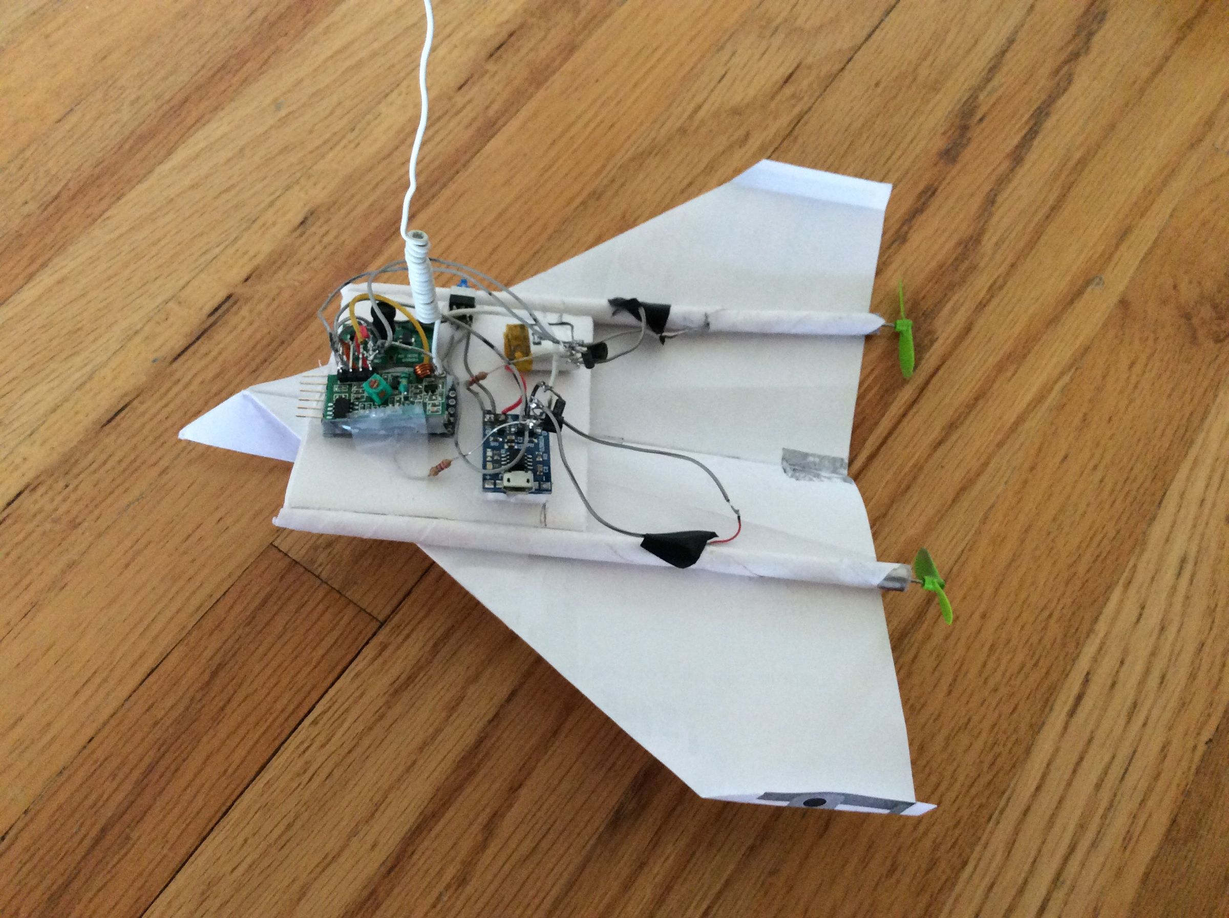 How to Make a Radio Controlled Paper Plane (and Learn About Electronics ...