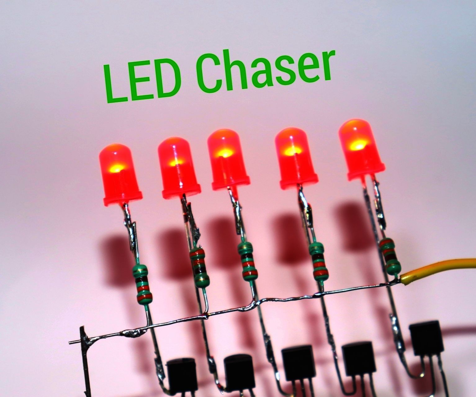 How To Make LED Chaser Using NE555 IC BC547 17 Steps Instructables How To Make LED Chaser Using NE555 IC BC547 17 Steps Instructables