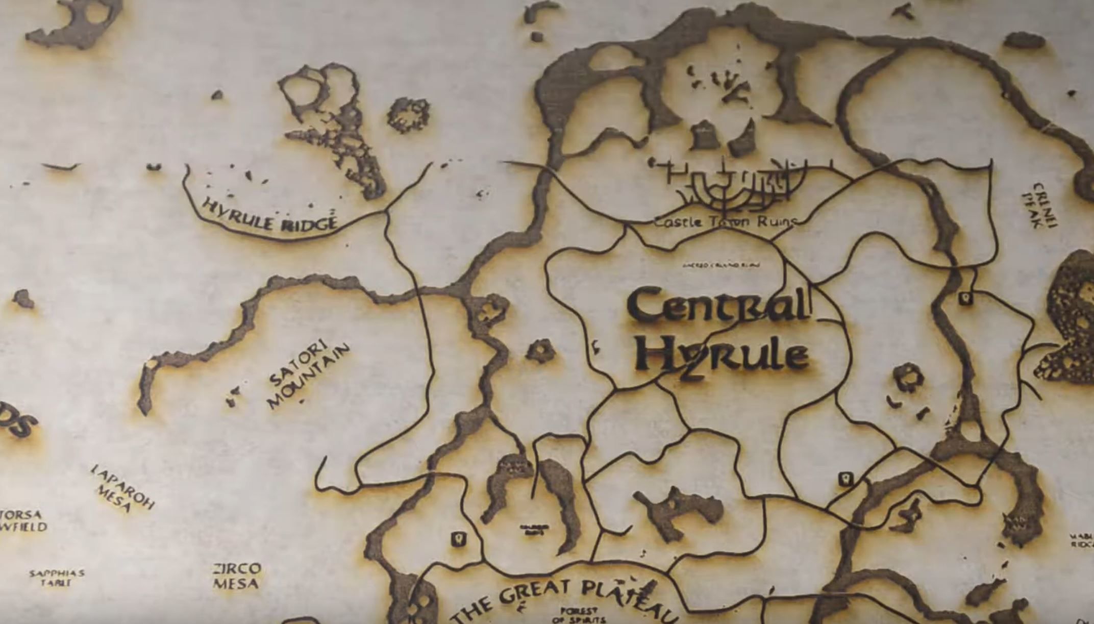Multi-layer Map of Hyrule - Laser Engraved and Painted : 6 Steps (with ...