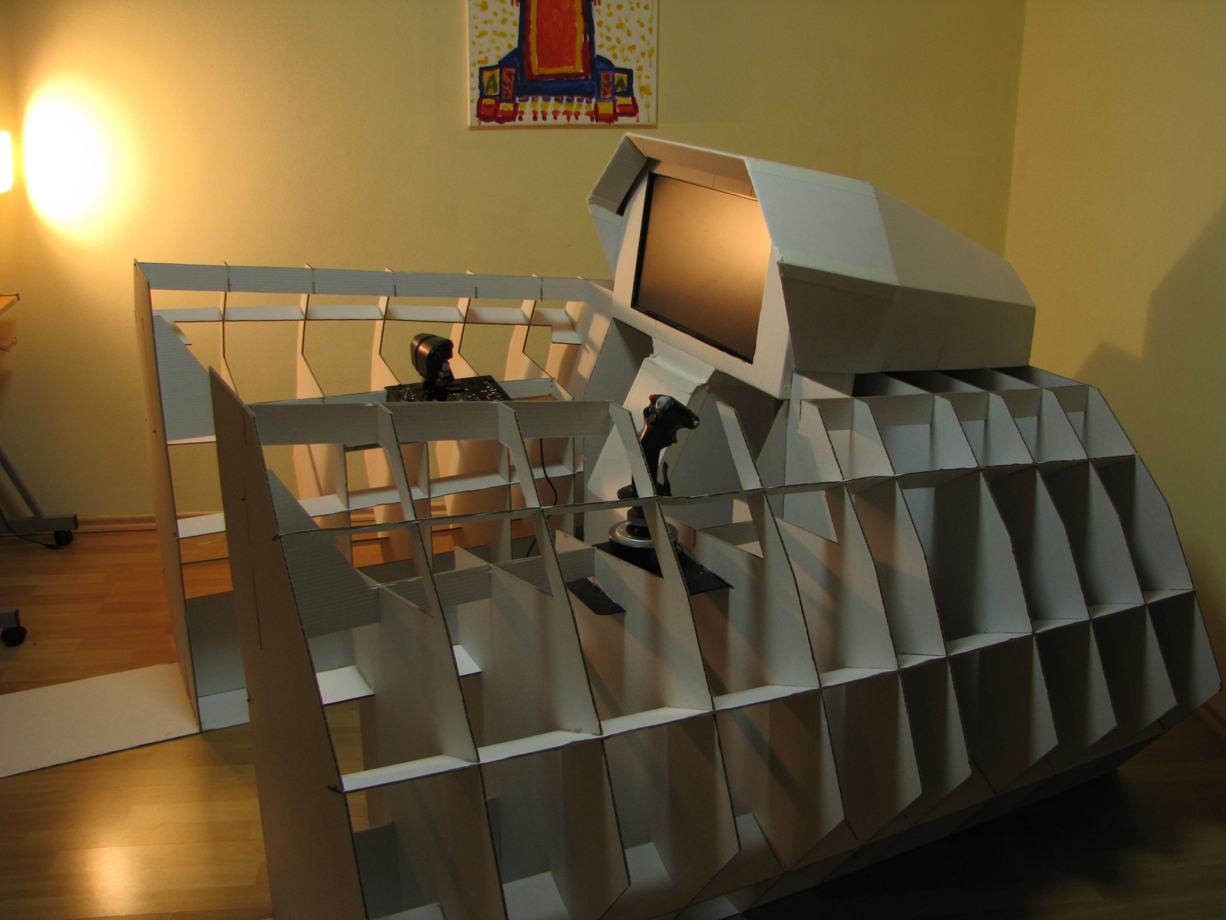 Full Scale Fighter Jet Cockpit From Cardboard : 7 Steps (with Pictures ...