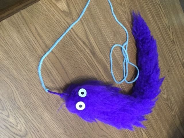 Stuffed Animals & Plushies Toys Adorable Custom Fuzzy Yarn Worm on a ...