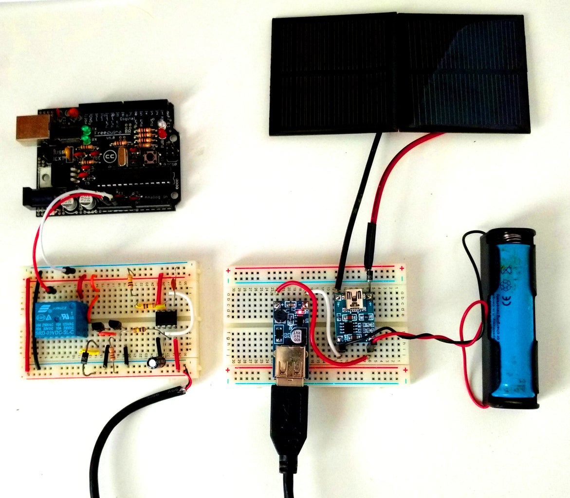 Solar Charged Battery Powered Arduino Uno 7 Steps With Pictures