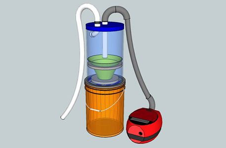 Mini Cyclone Bucket Dust Collector : 7 Steps - Instructables