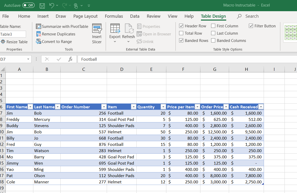 Creating a Macro in Microsoft Excel | Trybotics