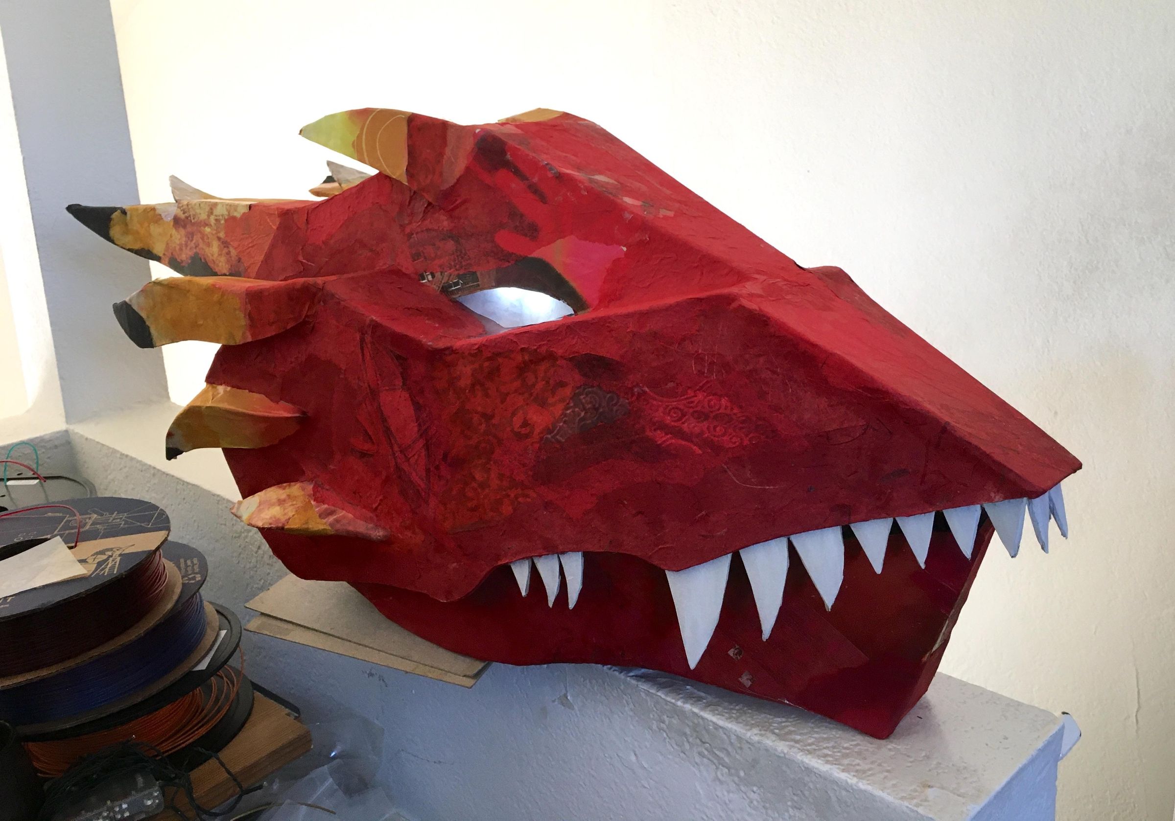 Upcycled Dragon Head Mask : 7 Steps (with Pictures) - Instructables