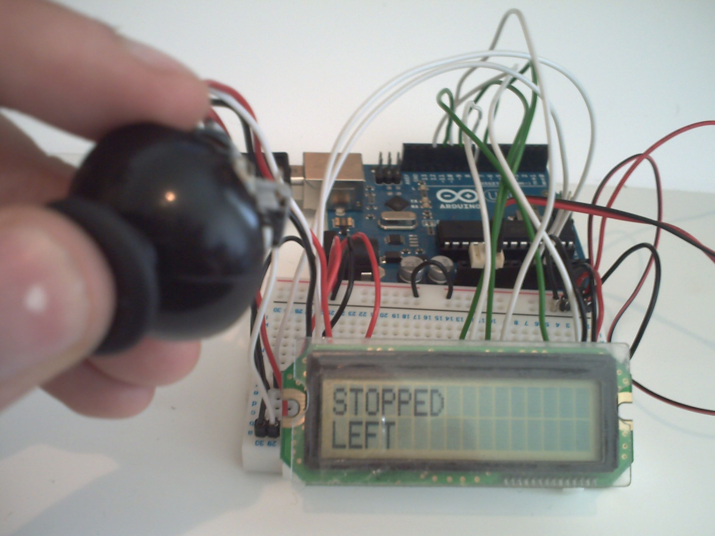 Arduino Joystick Breadboard With LCD Output : 5 Steps (with Pictures ...