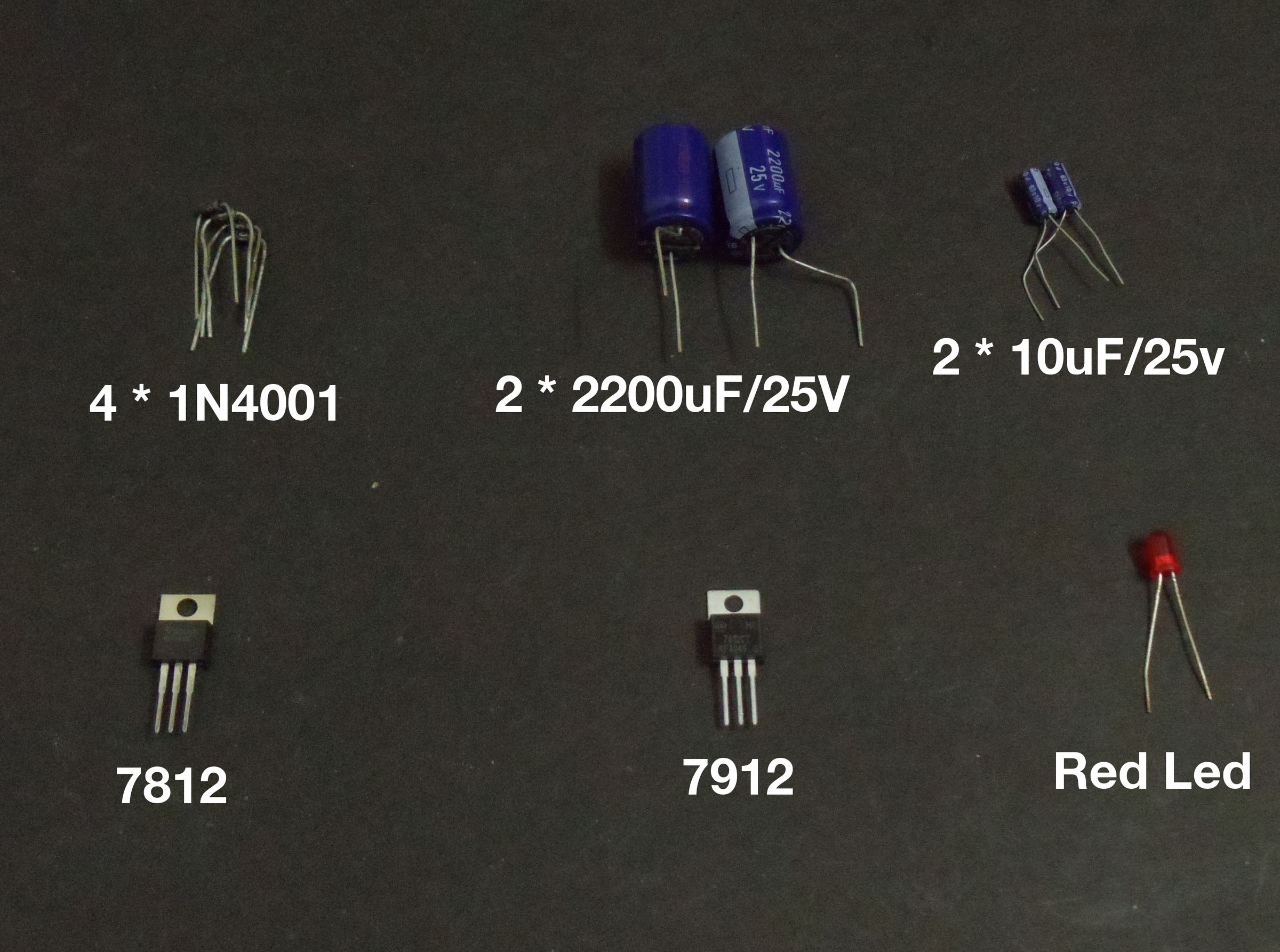 +12/-12 Volt Transformer Based Dual Voltage Power Supply (with Pictures ...