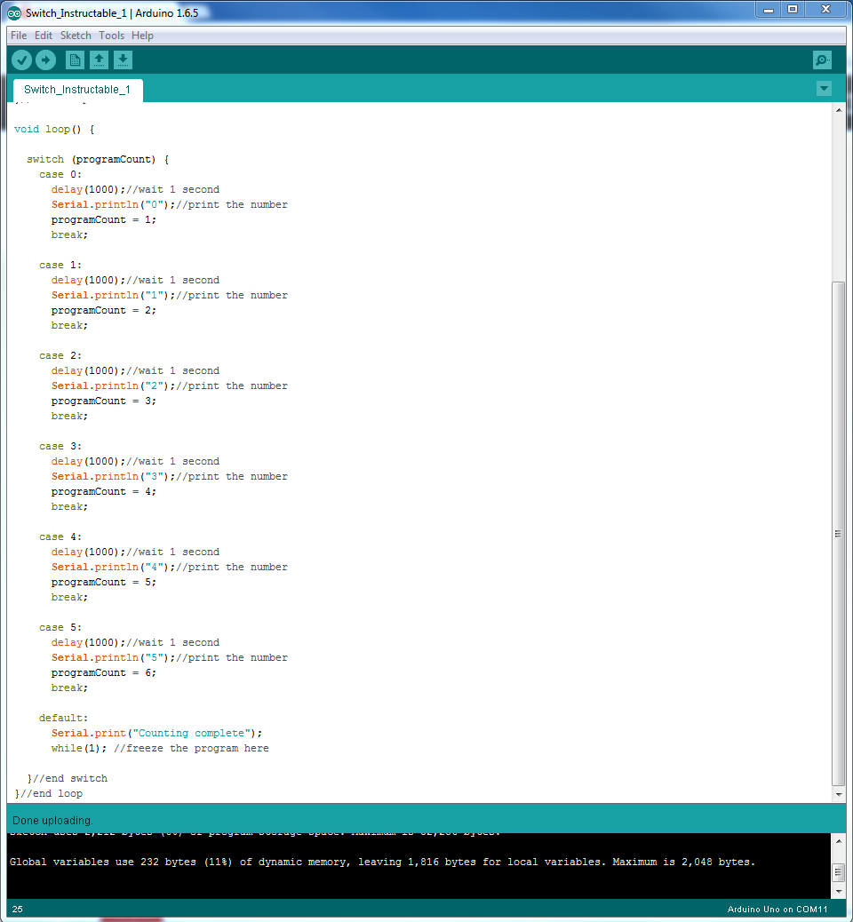 Using the Switch() Statement As Sequencing Control : 6 Steps (with ...