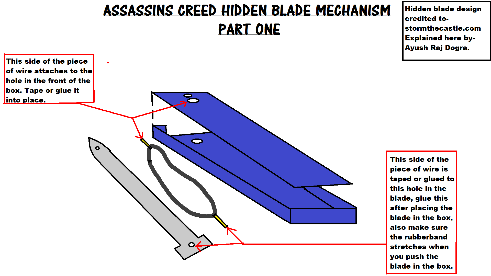 Make the Working Assassins Creed Replica Hidden Blade (very Easy) : 4 ...