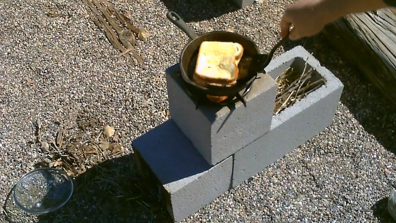 The (3 Block) Rocket Stove! - Concrete Rocket Stove - (and Smoker Too ...