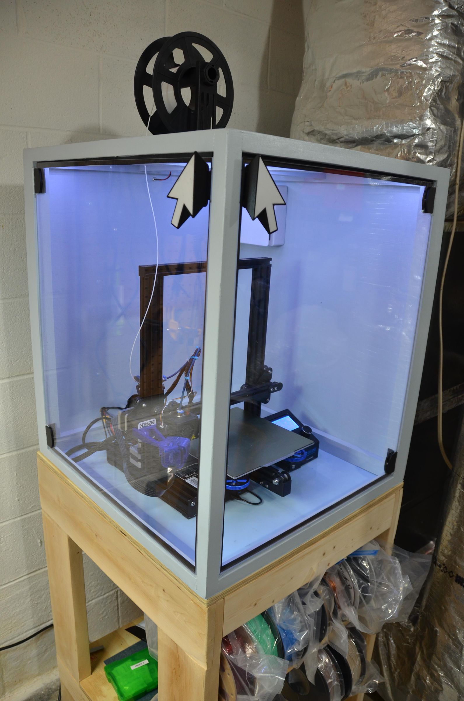3D Printer Enclosure - Wood With Acrylic Windows : 10 Steps (with Pictures) - Instructables