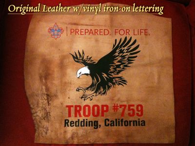 Handmade Boy Scout Troop Flag - Leather & Wood : 4 Steps (with Pictures ...