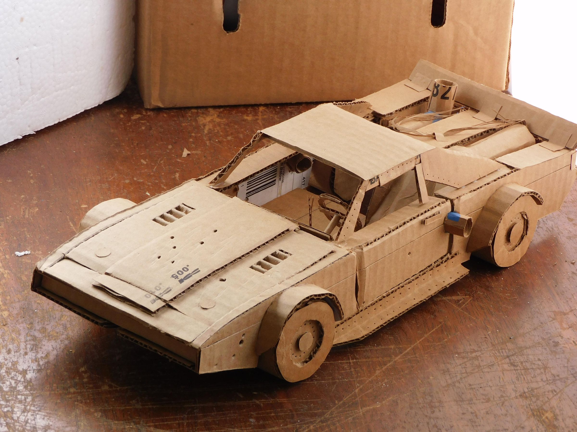 How to Make a Cardboard Replica "Dom's Ice Charger" : 11 Steps (with ...