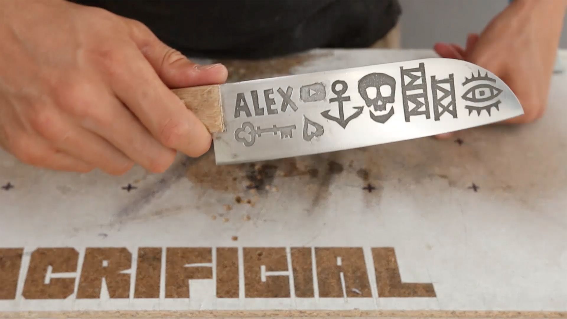 How to Tattoo a Knife Blade W/ (Proper) Metal Etching : 5 Steps (with ...