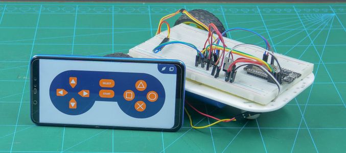 Mobile Controlled ESP32 Two-Wheel Drive Robot : 8 Steps (with Pictures ...