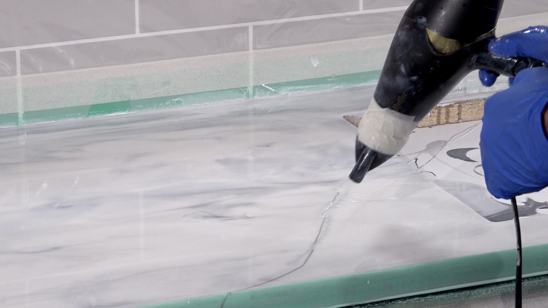 DIY Resin Countertops Using Clear Epoxy Coating Resin and Pigments : 11 ...