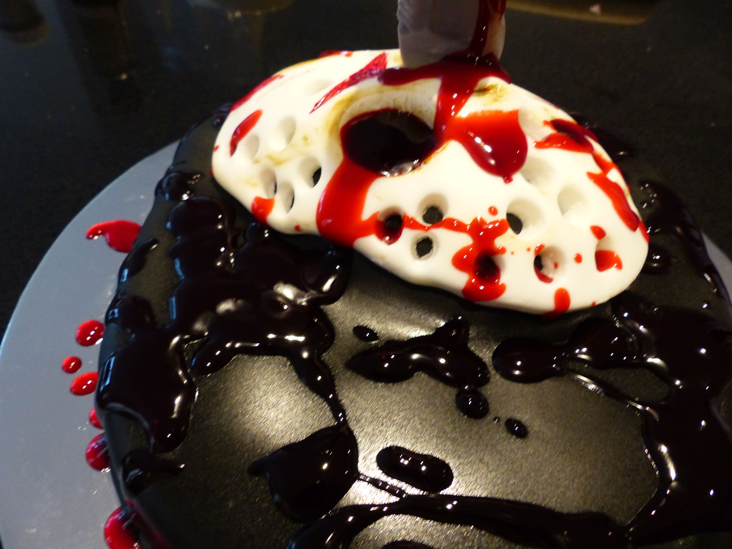 Jason Vorhees (Friday the 13th Hockey Mask) Cake : 7 Steps (with ...