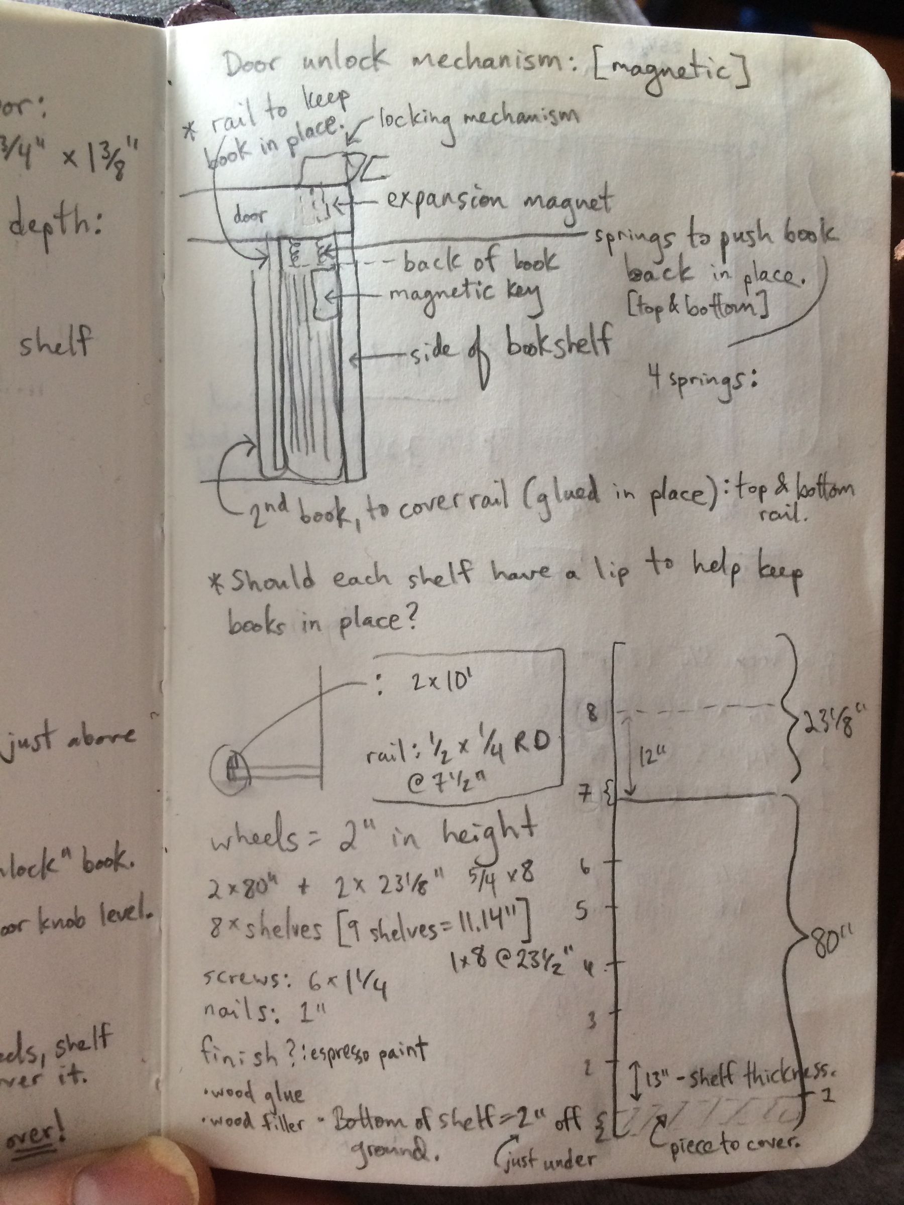 Super SIMPLE Secret Bookshelf Door & Book Unlock Mechanism : 9 Steps ...