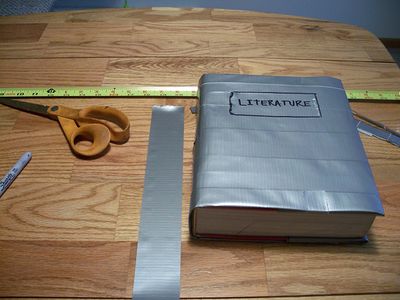 Duct Tape Book Cover! : 8 Steps - Instructables
