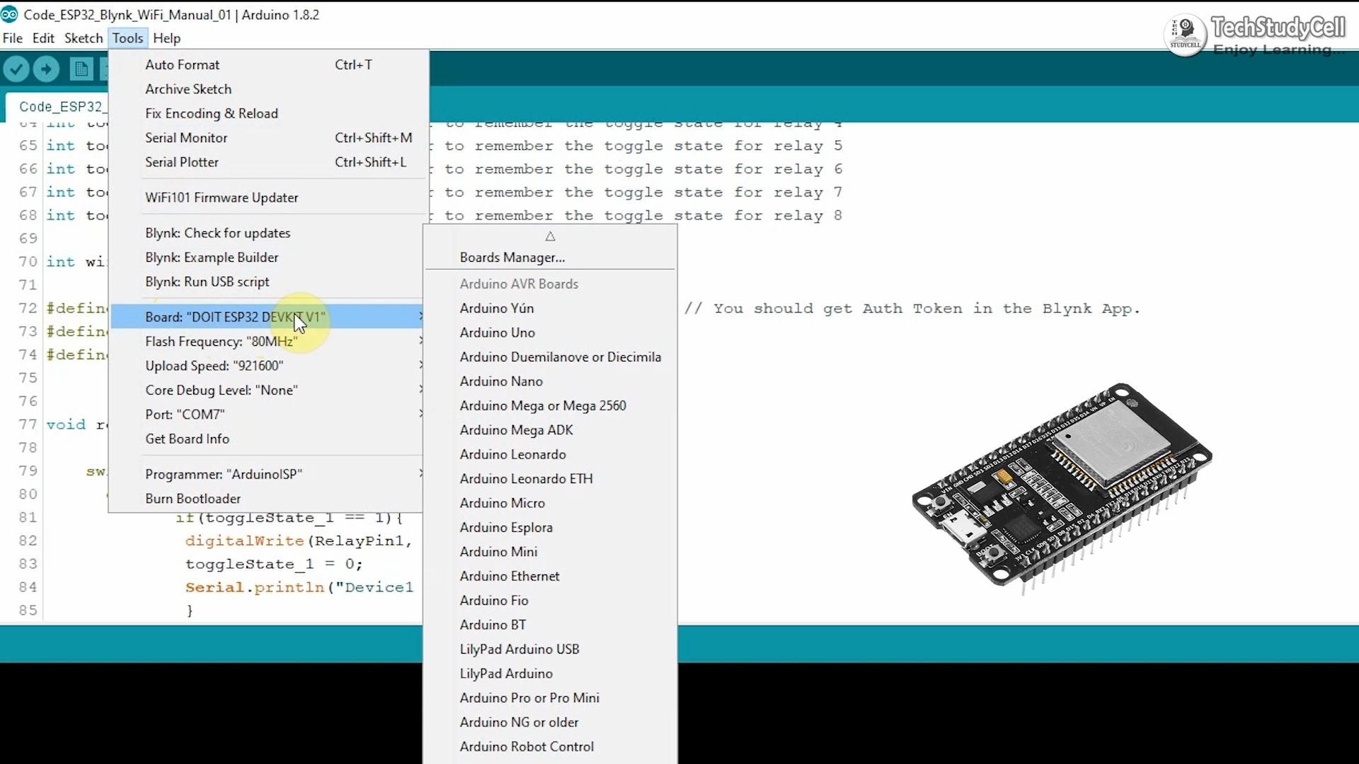 Smart Home Automation Using Blynk & ESP32 IoT Projects | WiFi & Manual ...
