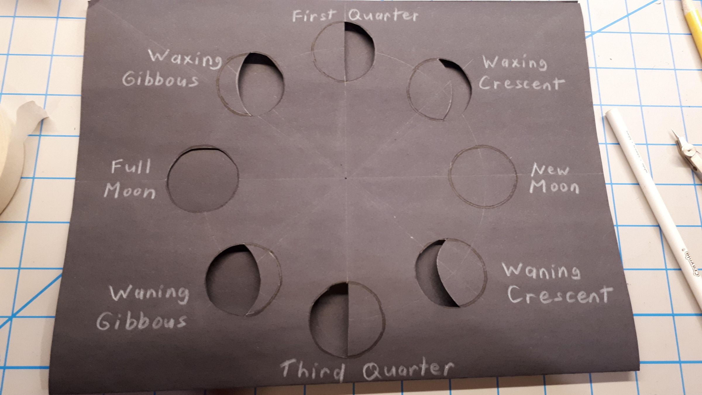 Phases of the Moon Wheel : 13 Steps (with Pictures) - Instructables