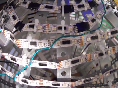 Spherical LED Matrix - Sphere Shaped LED Screen From LED Pixel Strip ...