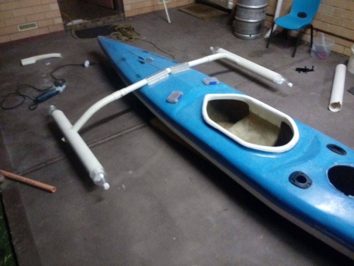 Fishing Kayak With Homemade Outriggers : 7 Steps (with Pictures ...