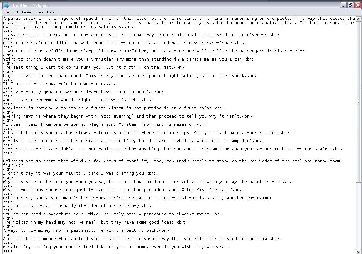 Quick Formatting With Notepad and Word : 8 Steps - Instructables