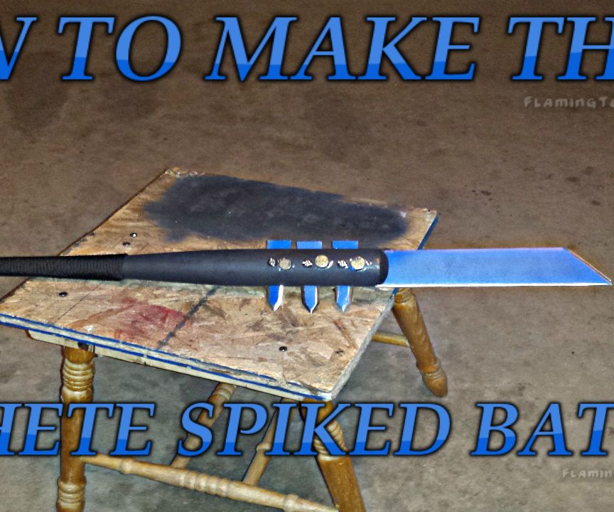 HOW TO MAKE THE MACHETE SPIKED BAT!!! - Instructables