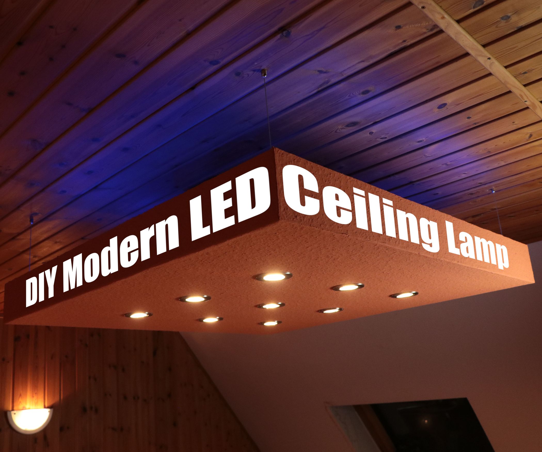 Make Your Own Modern LED Ceiling Lamp : 4 Steps - Instructables