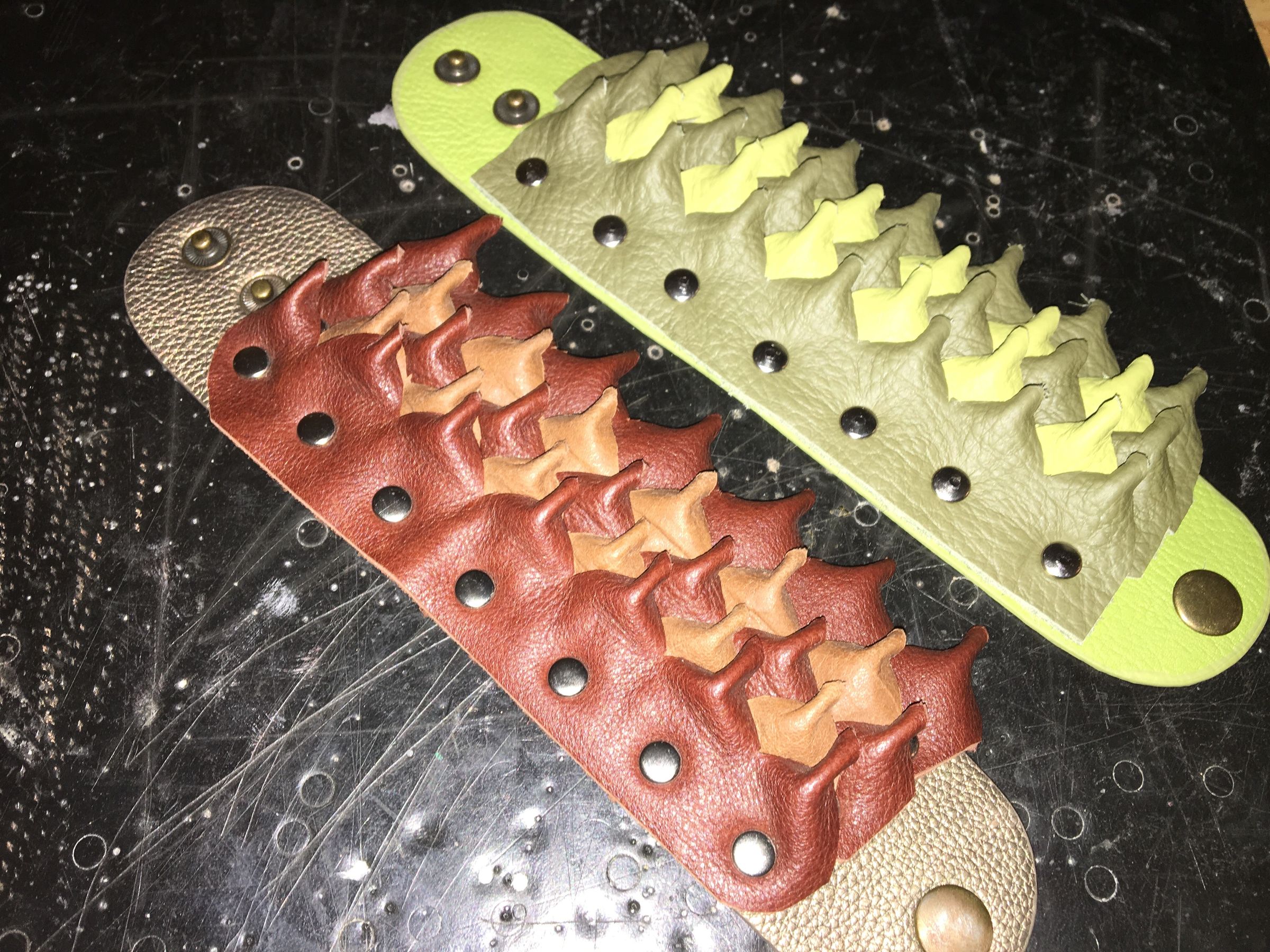 Leather Mini Dragon Scale Bracelet : 9 Steps (with Pictures ...
