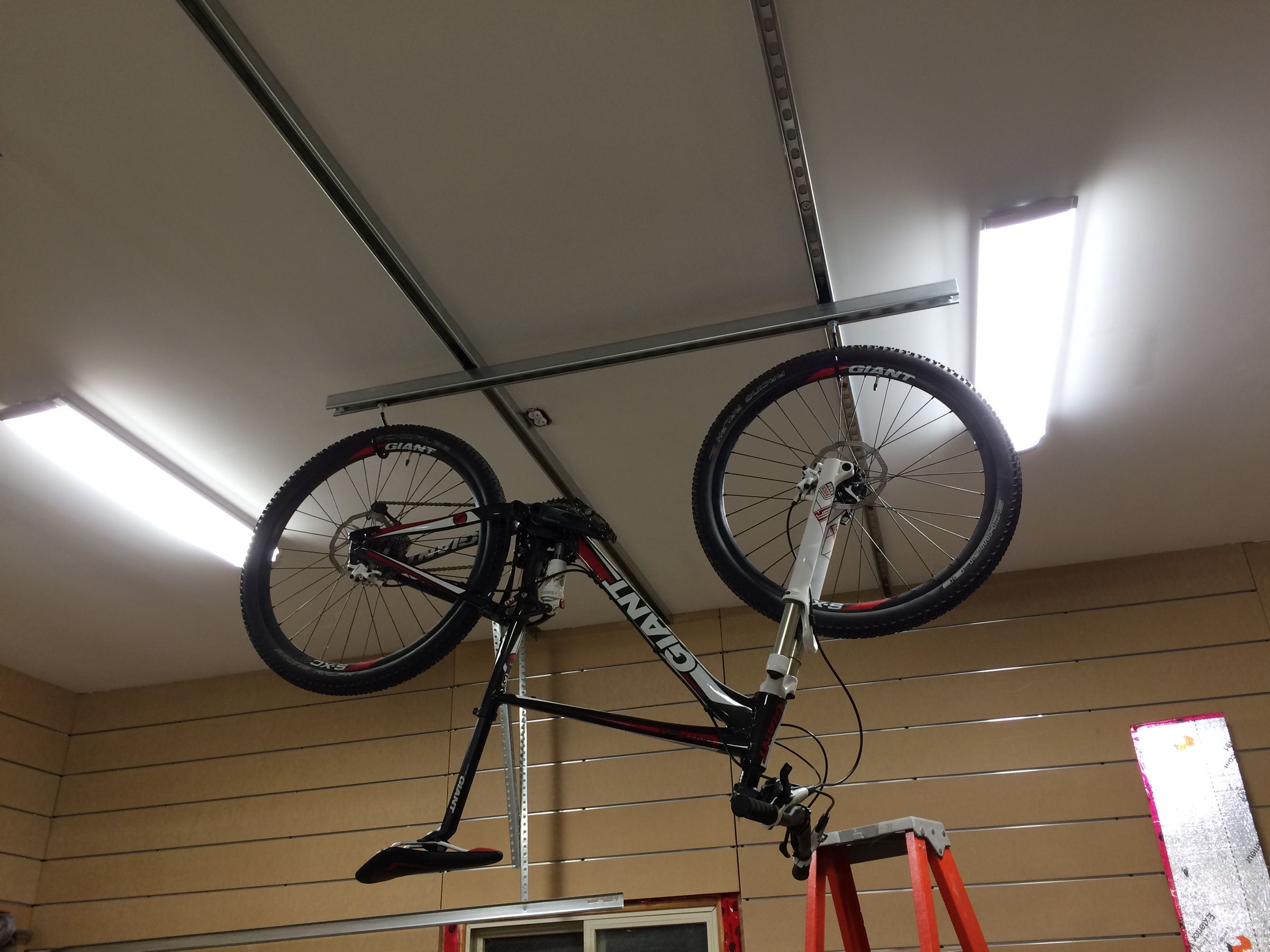 Overhead Garage Bicycle Storage System : 3 Steps (with Pictures ...