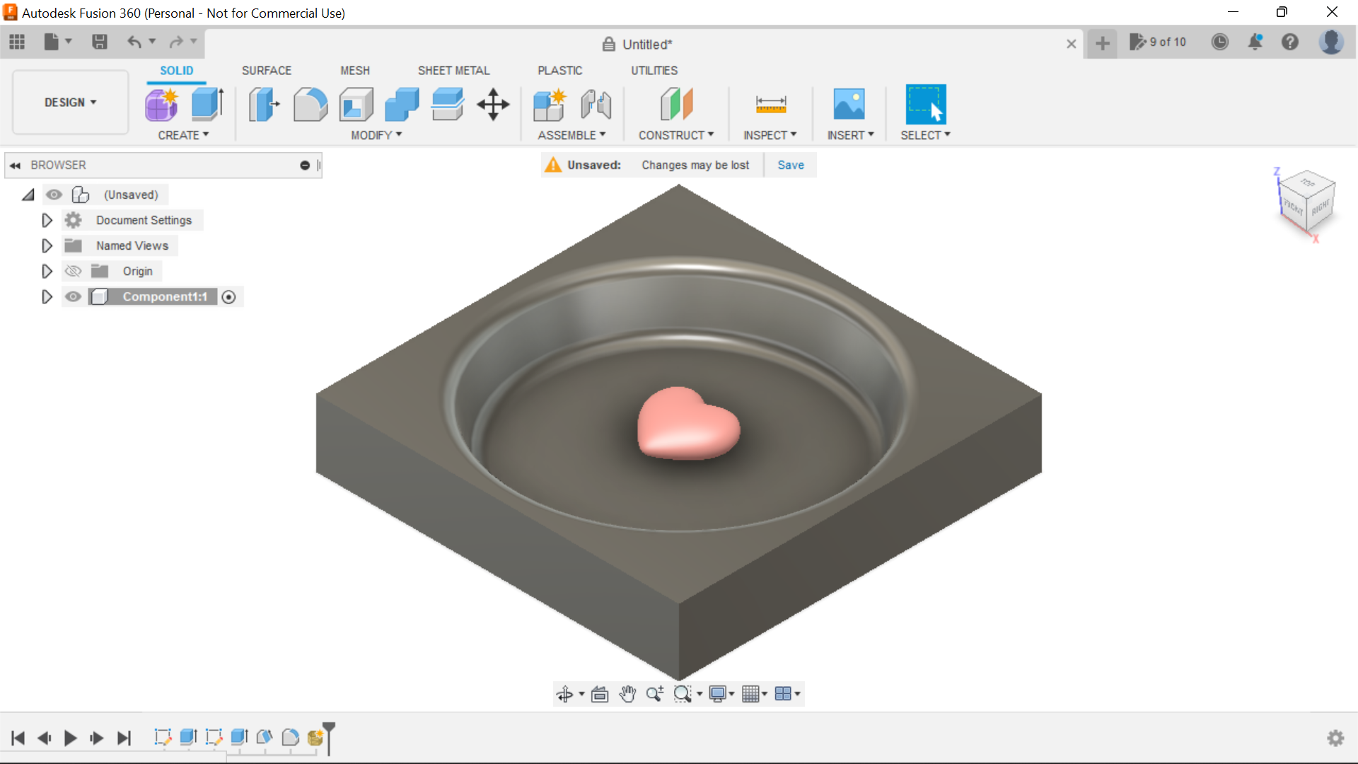 2 Hearts in Oak Flooring Off-Cut With Fusion 360 : 7 Steps (with ...