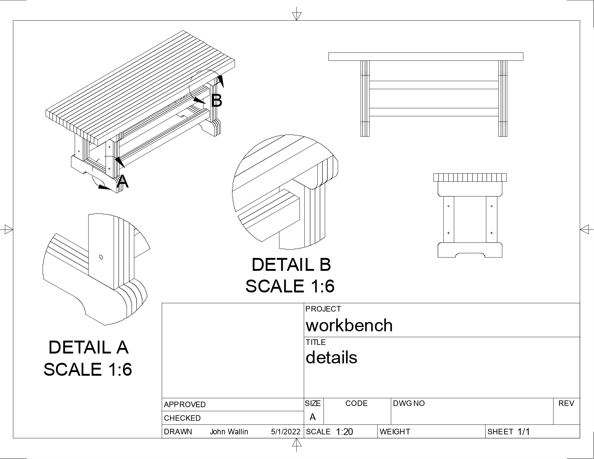 An Upgraded Woodworking Bench : 16 Steps (with Pictures) - Instructables
