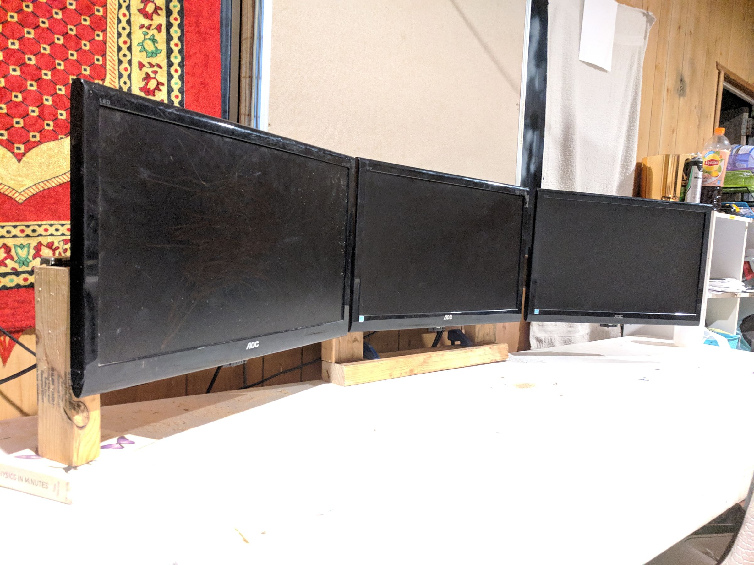 Build an Adjustable Triple Monitor Stand : 6 Steps - Instructables