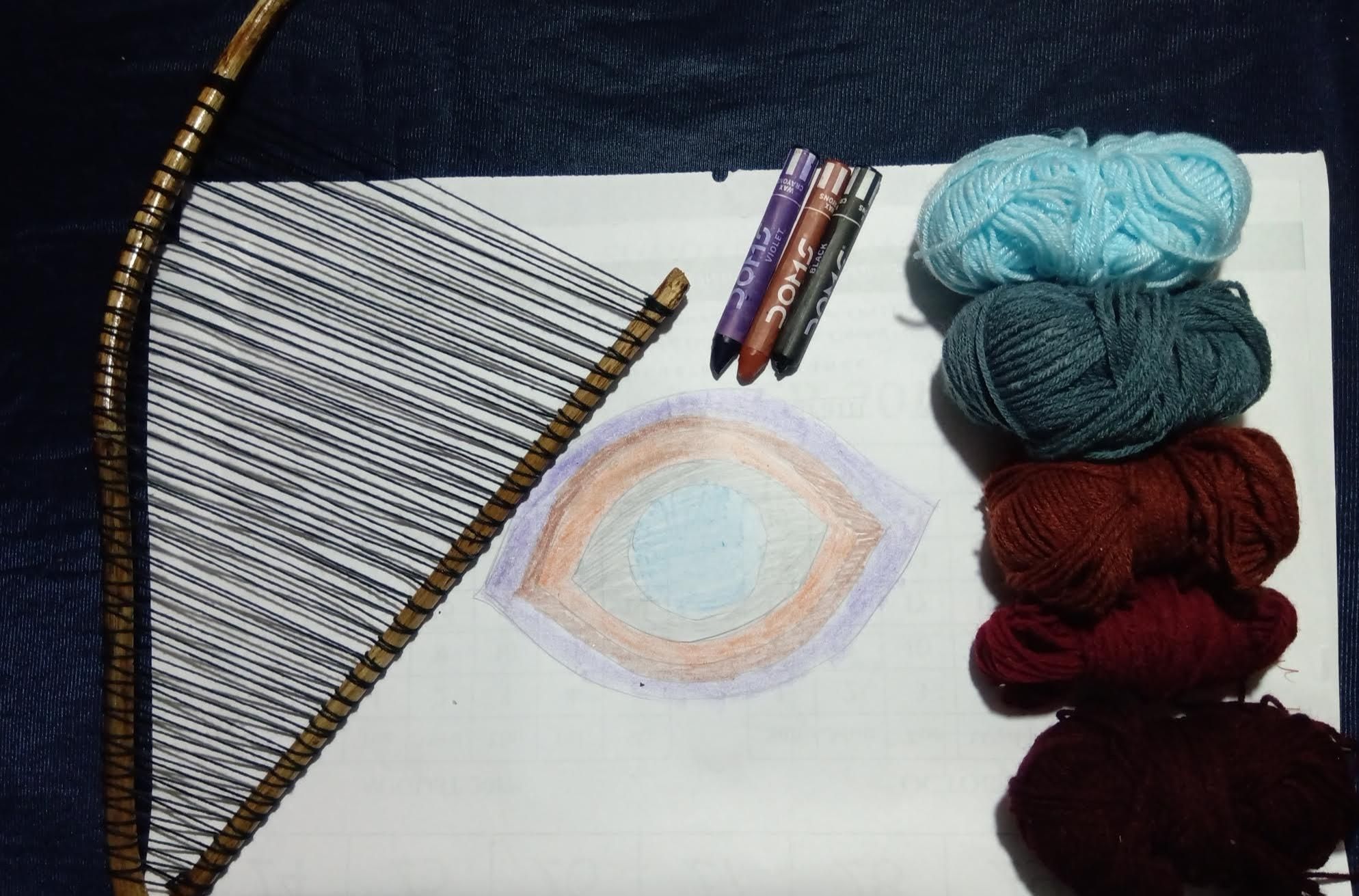 Wood & Yarn (Full & Partial Branch Weaving, Tiny Birds) - Home Decor ...