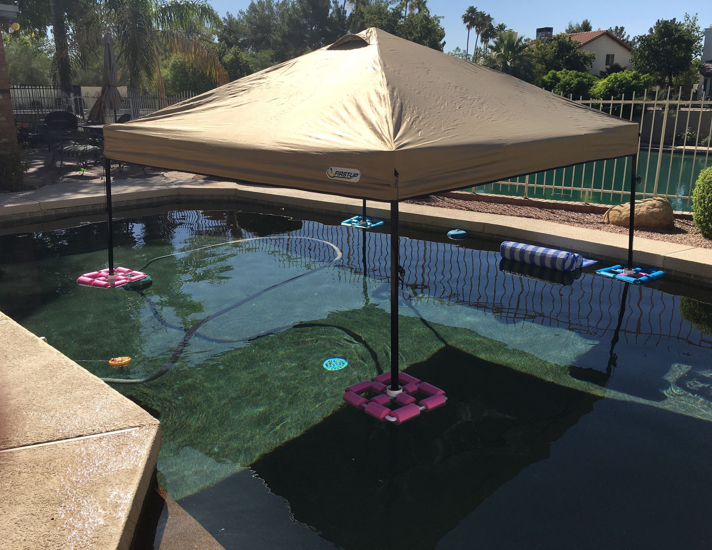 Canopy/Gazebo (also Known As a EZ-UP) Float for the Pool or Lake for ...