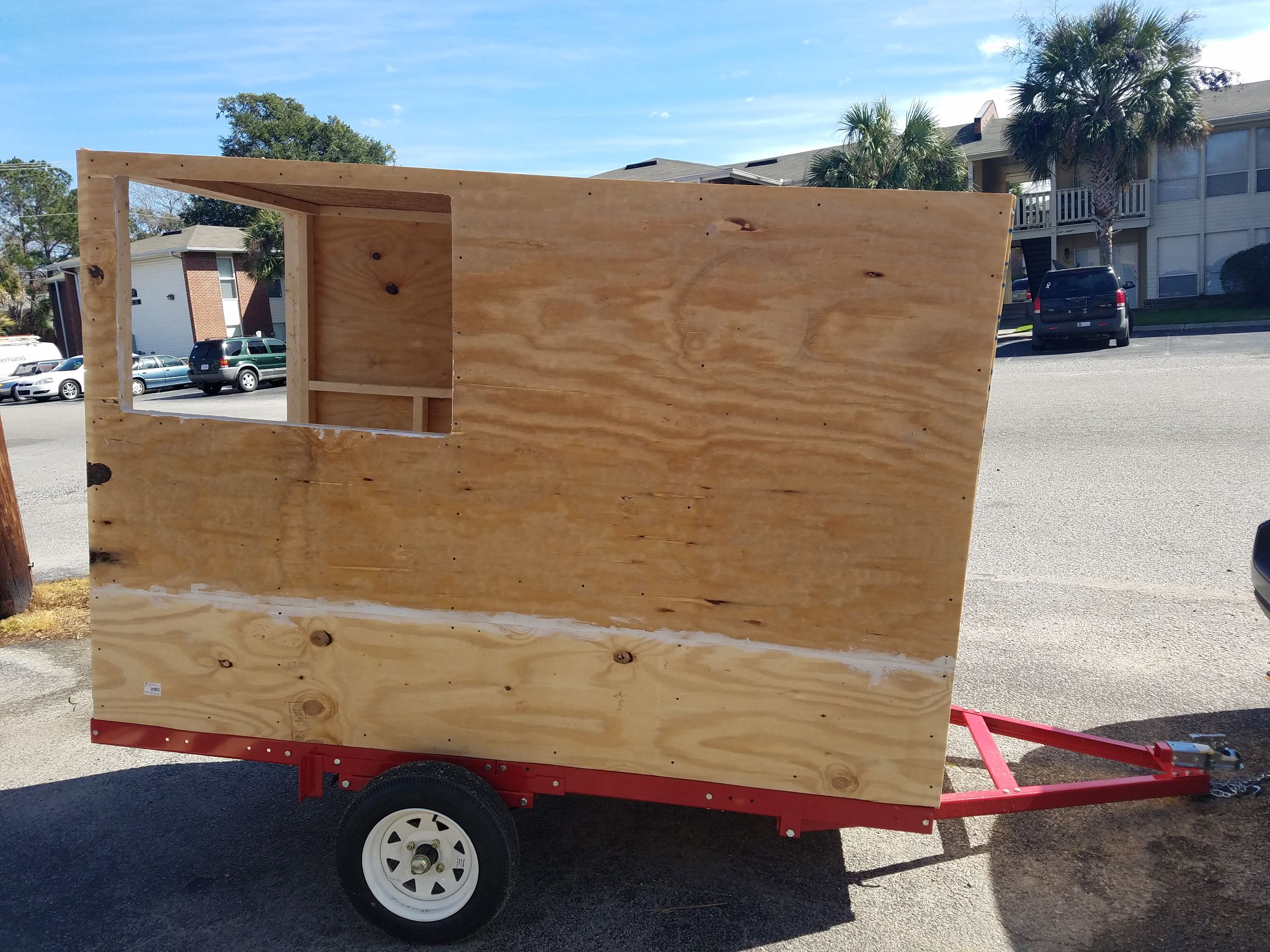 DIY 4X8 Micro-Tiny House Camper on Harbor Freight Trailer : 17 Steps ...