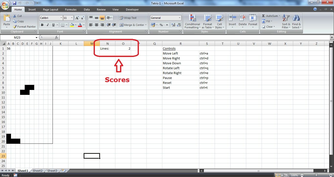 Tetris on Excel : 4 Steps - Instructables