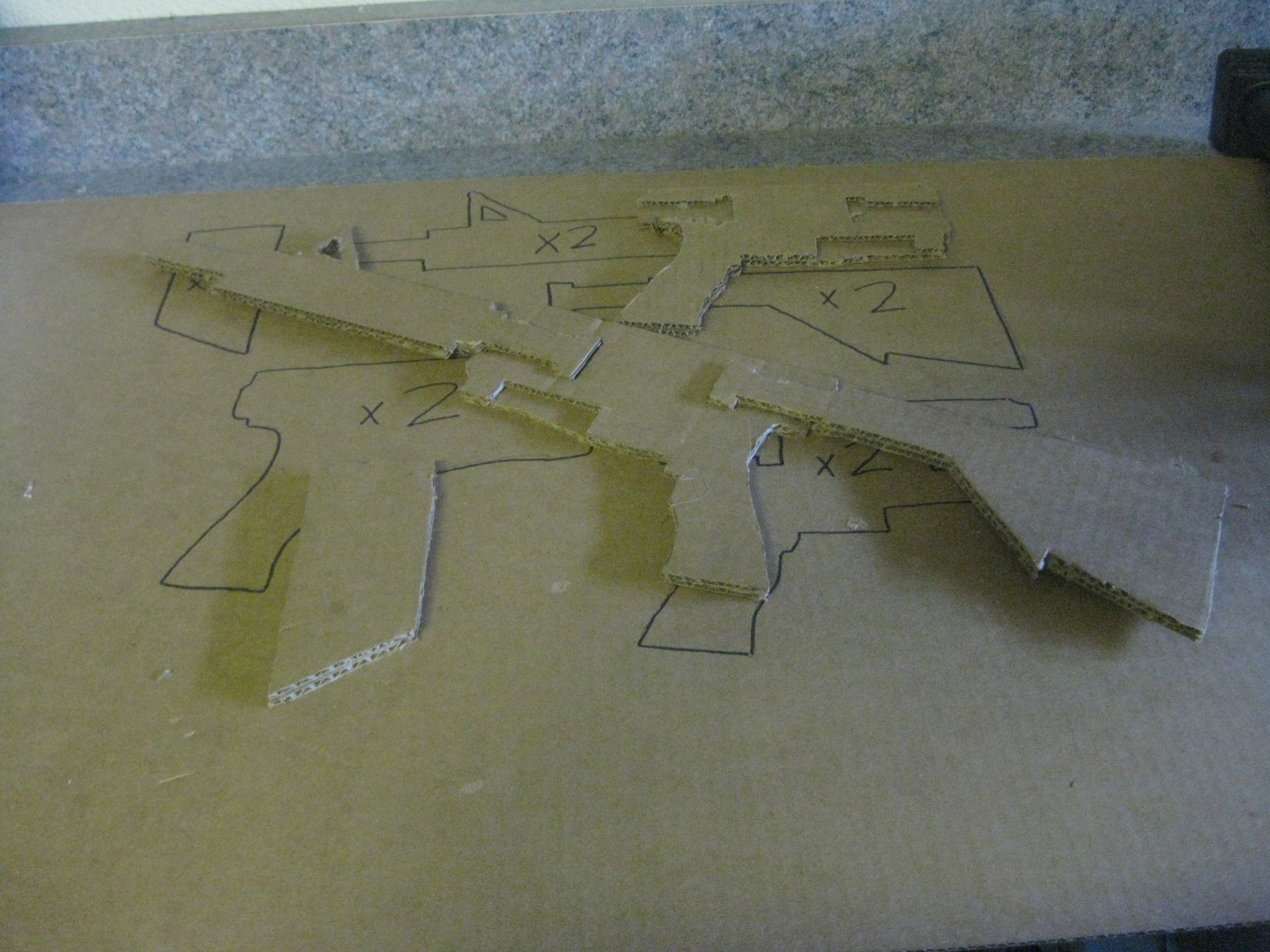 Cardboard Assault Rifle! : 5 Steps - Instructables